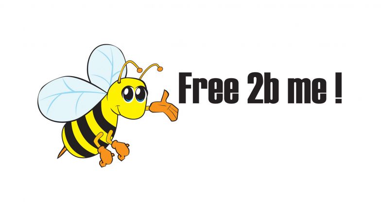 Free 2 bee me | Logo Design